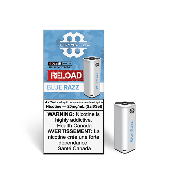 Blue Razz Reload Pods - 10 Pack Carton - Ultra E-Liquid